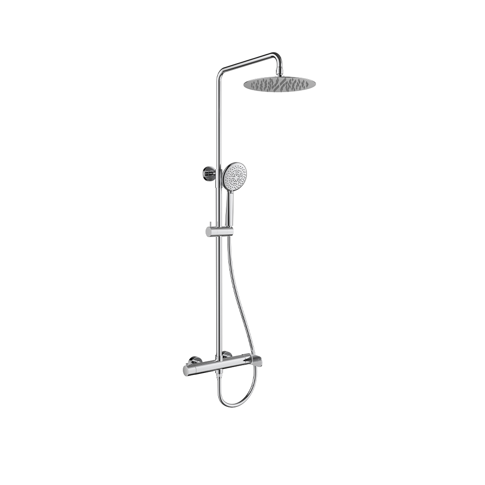 Orabella Oval - Shower column with a circular shower head Ø250 +4 ...